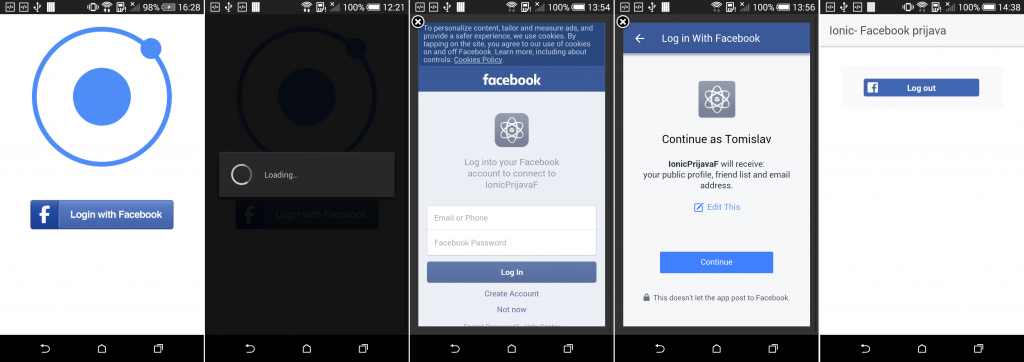 Ionic 3 - Facebook prijava - Tomislav Stanković